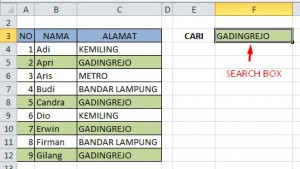Membuat Search Box untuk Pencarian Data Excel Menggunakan Conditional Formatting – Kusnendar