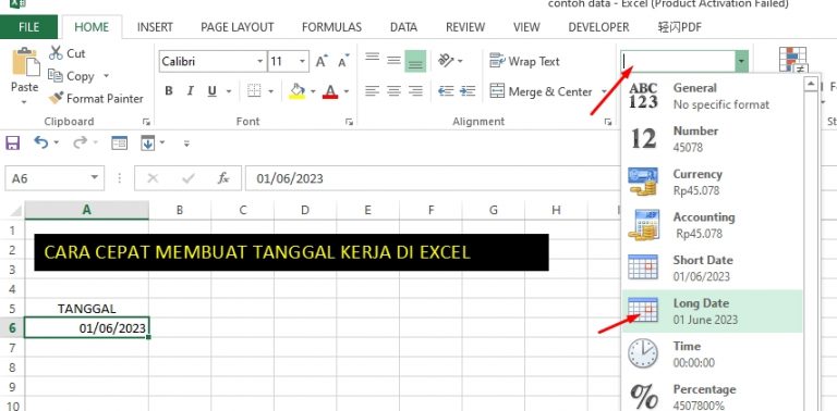 Cara Cepat Membuat Tanggal Kerja di Excel | Kusnendar